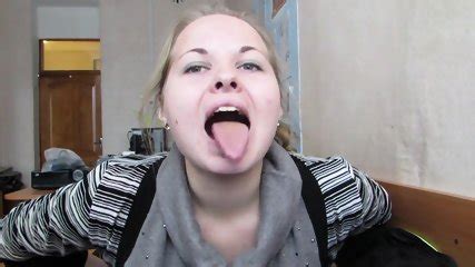 Language Tricks Deepthroat Saliva Tonsils Svetlana 20