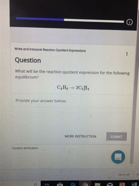 Solved Write And Interpret Reaction Quotient Expressions