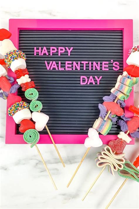 Valentines Day Candy Kabobs Celebrate And Have Fun