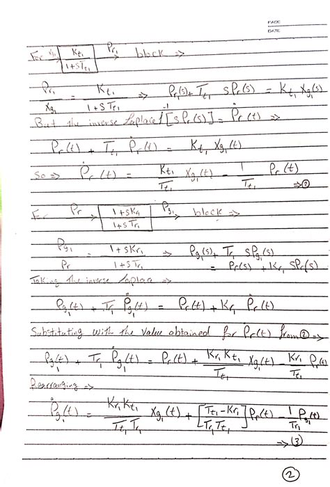 Solved Question 4 7 Marks Frequency Control Of A Single Area Power