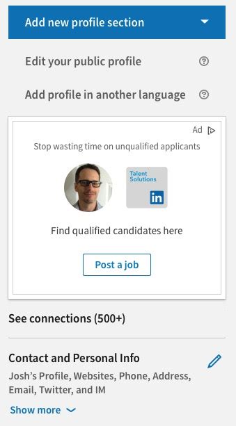 Adding LinkedIn To Resume Revised