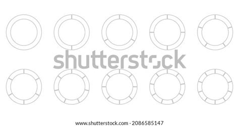 Segment Circle Graph Icon Set เวกเตอรสตอก ปลอดคาลขสทธ Shutterstock