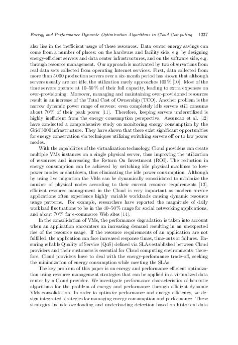 Heuristic Algorithms For Energy And Performance Dynamic Optimization In