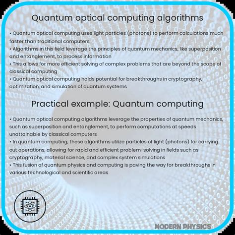 Quantum Optical Computing Algorithms Speed Efficiency And Innovation