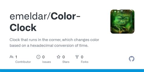 GitHub Emeldar Color Clock Clock That Runs In The Corner Which