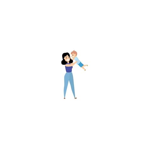 Premium Vector Vector Mothers Day Mother With Pose Design