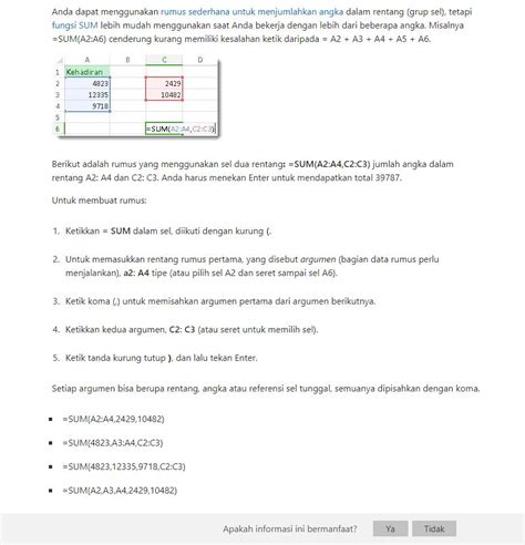 Cara Menjumlahkan Di Excel Dengan Fungsi Rumus Penjumlahan Sum
