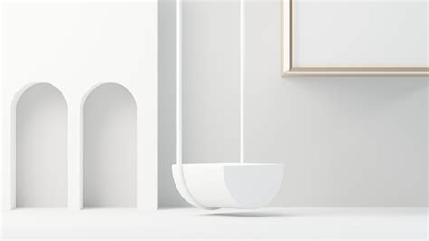 3d 렌더링 추상 디스플레이 연단 플랫폼 제품 프리젠 테이션 및 광고 깨끗한 디자인으로 최소한의 장면 배경 모의를위한 빈 받침대 화장품을위한 파스텔 색상의 빈 무대 0명에