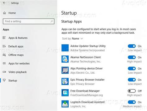 How To Disable Startup Applications In Windows 10 Avoiderrors