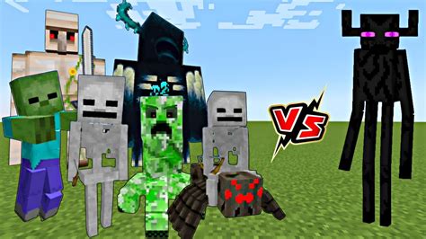 Titan Enderman Ender Colossus Vs Every Titan Mobs In Minecraft