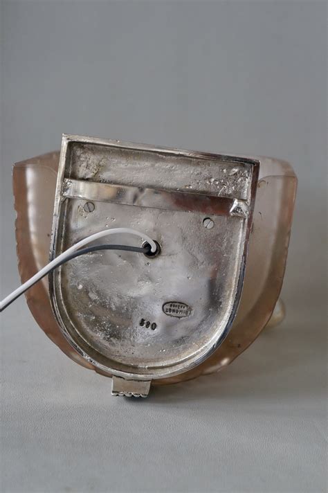 Simonet Freres Pair Of Rare French 1930 Art Deco Wall Sconces