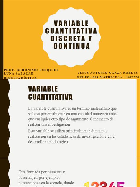 Variable Cuantitativa Discreta Y Continua Pdf