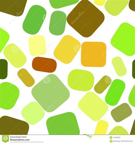 Seamless Abstract Geometric Background With Shape Of Rounded Rectangle Pattern Backdrop Canvas