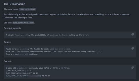 Error Correction In Stims `correlatederror` Docs Example Where Does The 60 Come From