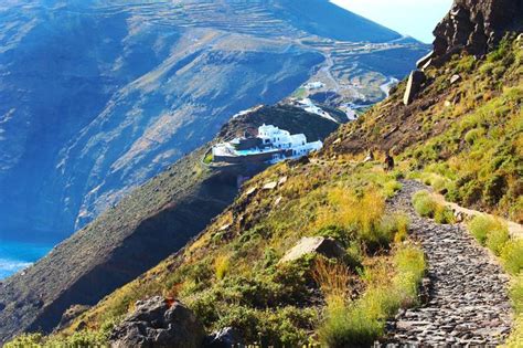 Hiking Trail Fira Oia Santorini Wandelpaden Griekenland