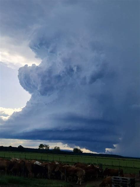 Supercell In Croatia Managed To Form Very Small Funell R Tornado