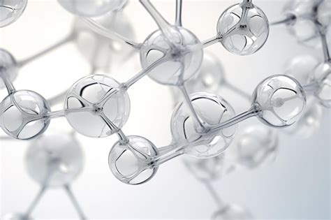 Premium Ai Image Abstract Molecules Design Atoms Background For Chemistry Science Generative Ai