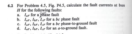 Solved For Problem 4 5 Fig P4 5 Calculate The Fault Chegg Com