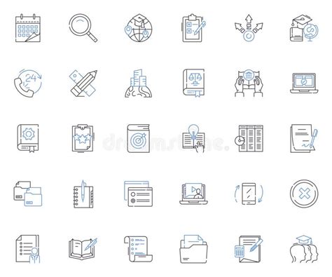 Brand Perception Line Icons Collection Trust Reputation Recognition Loyalty Quality