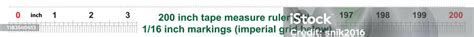 1 16 인치 표시가있는 200 인치 테이프 측정 눈금자 아래 의 제국 그리드 배율 11 200에 대한 스톡 벡터 아트 및 기타 이미지 Istock