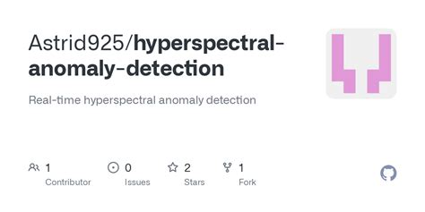 Github Astrid925hyperspectral Anomaly Detection Real Time Hyperspectral Anomaly Detection