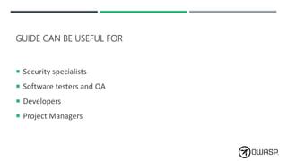 Applying Owasp Web Security Testing Guide Owstg Ppt