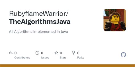 GitHub RubyflameWarrior TheAlgorithmsJava All Algorithms Implemented