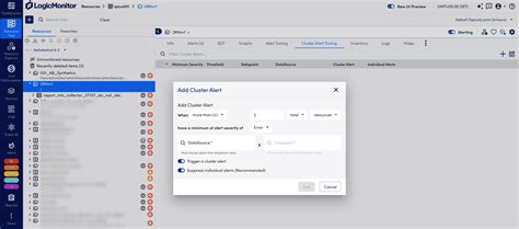 Cluster Alerts Logicmonitor