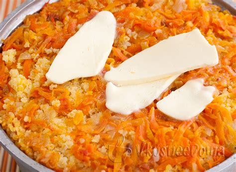 Каша с овощами многослойная