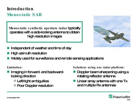 Mo4l09 Potential And Limitations Of Forward Looking Bistatic Sar Ppt