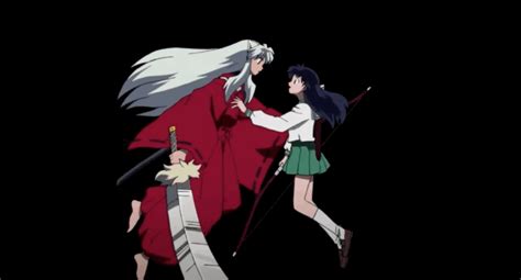 Inuyasha And Kagome Kiss Gif