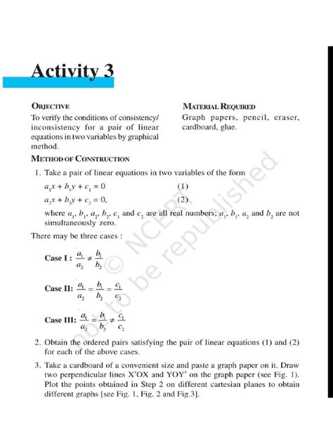 Class 10 Maths Activity Pdf