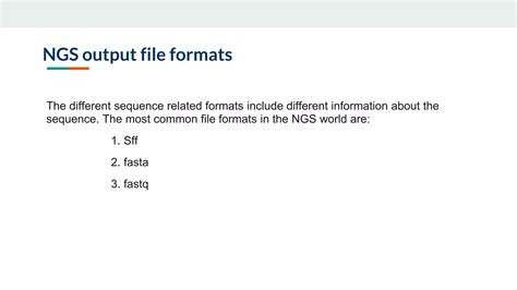 Ngs File Formats Pptx