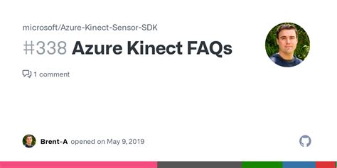 Azure Kinect Faqs · Issue 338 · Microsoftazure Kinect Sensor Sdk · Github