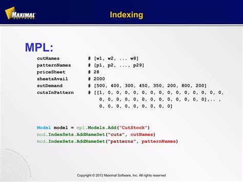 Maximal Comparison Of Optimization Modeling Software For Python Oct 2012 Ppt
