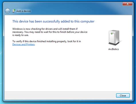 Arcbotics Connecting Your Arcbotics Bluetooth Module Windows 7