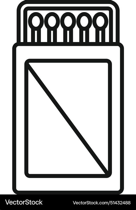 A Matchbox Royalty Free Vector Image Vectorstock