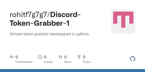 Github Rohitf7g7g7discord Token Grabber 1 Simple Token Grabber