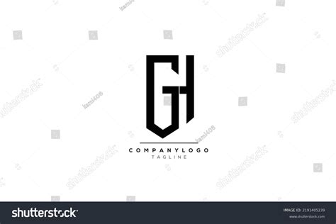 Alphabet Letters Initials Monogram Logo Gh Stock Vector Royalty Free Shutterstock