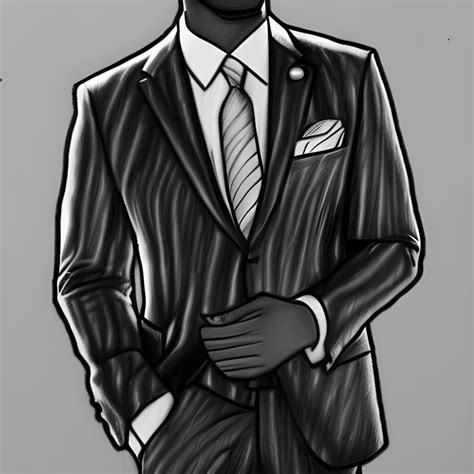 Mens Suit Drawing