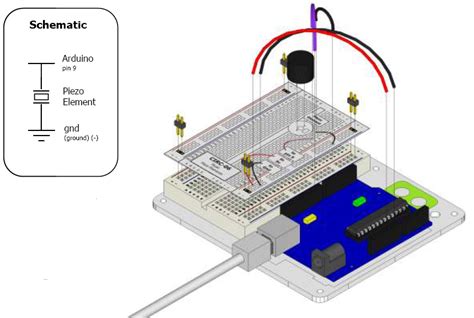 6 Piezo Elements Arduino