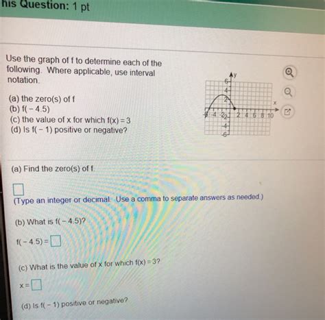 solved his question 1 pt use the graph off to determine