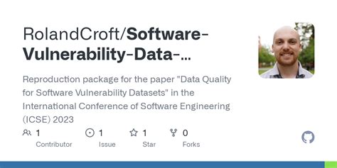 Github Rolandcroft Software Vulnerability Data Quality Reproduction Package For The Paper