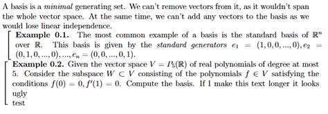 Macros Formatting Of Example Box Left Bracket Tex Latex Stack