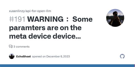 Warning Some Paramters Are On The Meta Device Device Beacuase They Were Offloaded To The Cpu