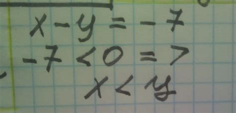 порівнюйте числа х і у якщо різниця чисел х у 7 Школьные Знания Com