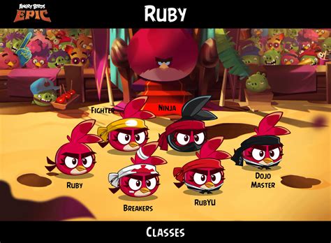 Concept Art Ruby Redesign In Epic Rangrybirds