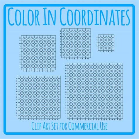 Color In Coordinates Math Co Ordinate Geometry Grid Clip Art Clipart