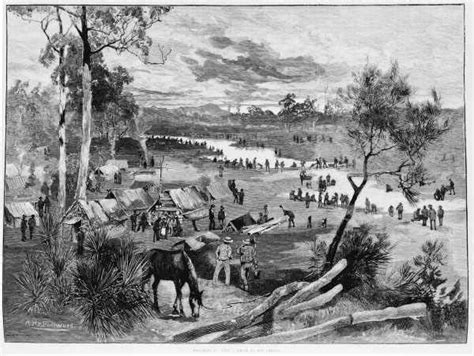 Ballarat Diggings 1851 Australia History Australian Painting