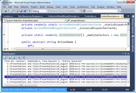 ScottGu S Blog Search And Navigation Tips Tricks With Visual Studio
